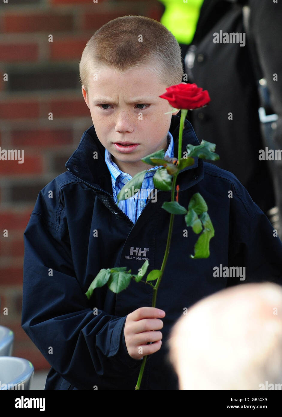 Memorial tribute to PC Broadhurst Stock Photo - Alamy