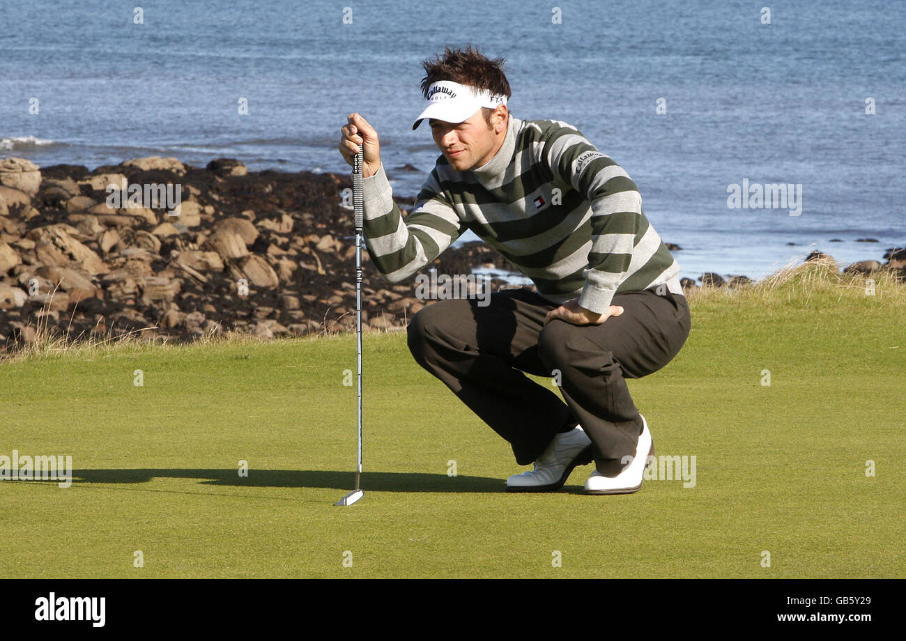 England's Nick Dougherty on the 12th during the Alfred Dunhill Links ...
