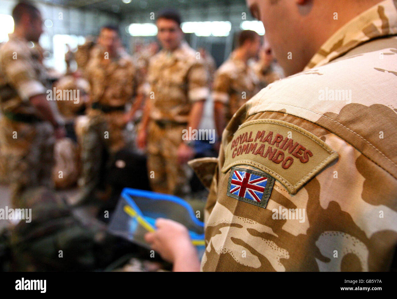 Some of the dozens of Scots-based Marines that will depart today to ...