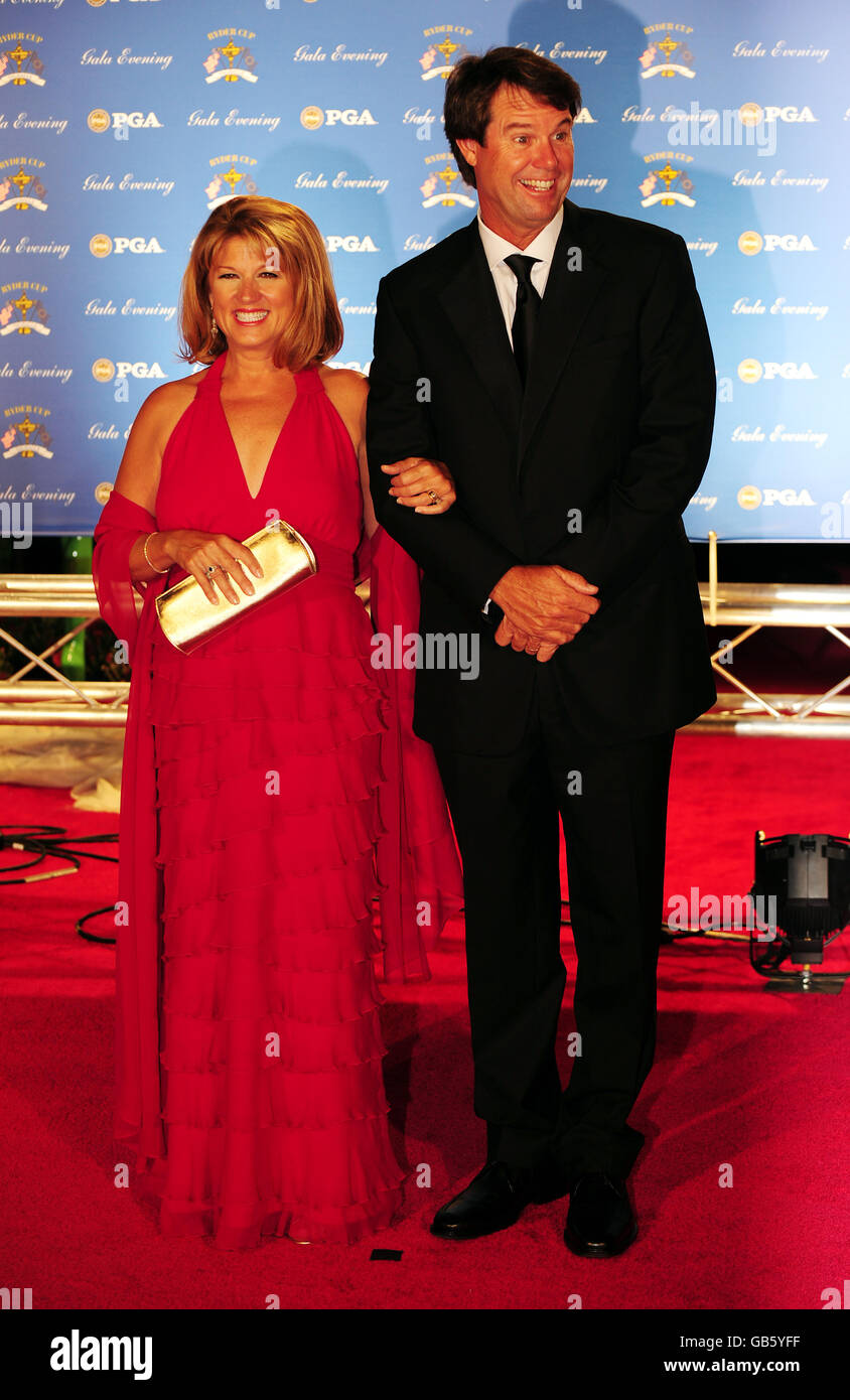 Paul Azinger with wife Toni arrive for the Ryder Cup Gala at The ...