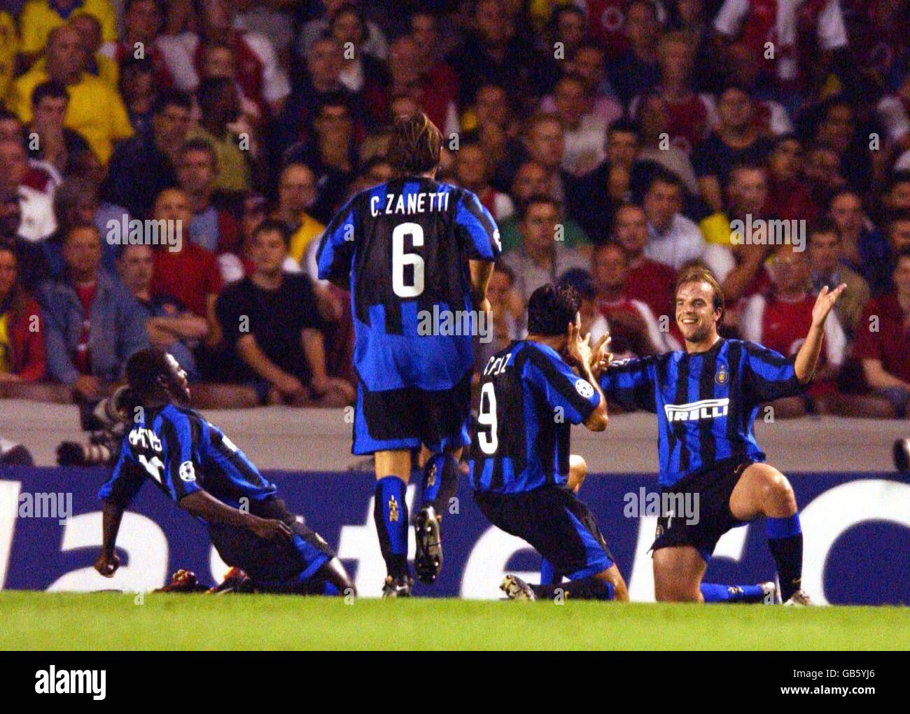 Soccer - UEFA Champions League - Group B - Arsenal v Inter Milan Stock ...