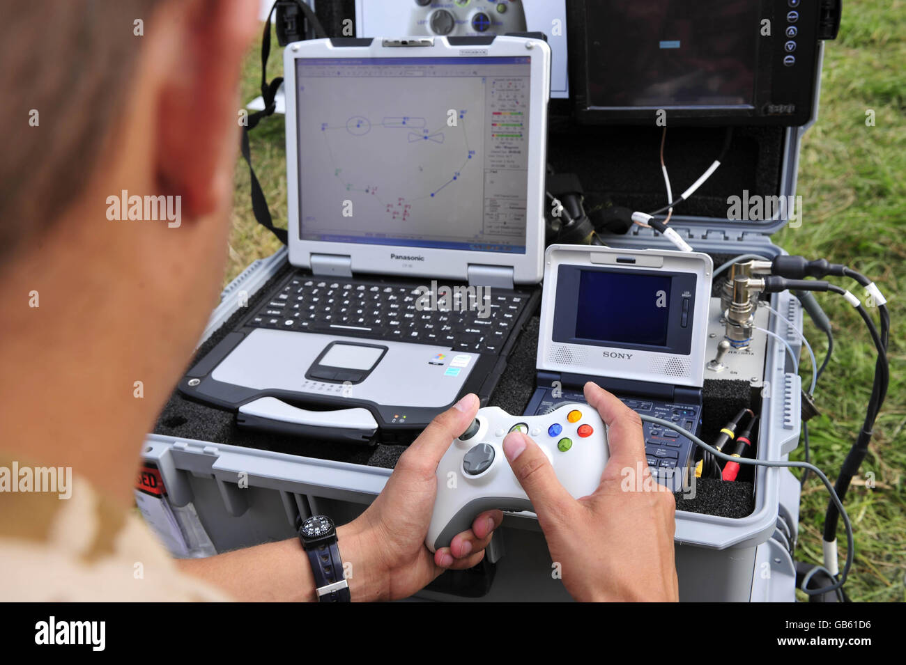 Army unveils hi-tech military might Stock Photo - Alamy