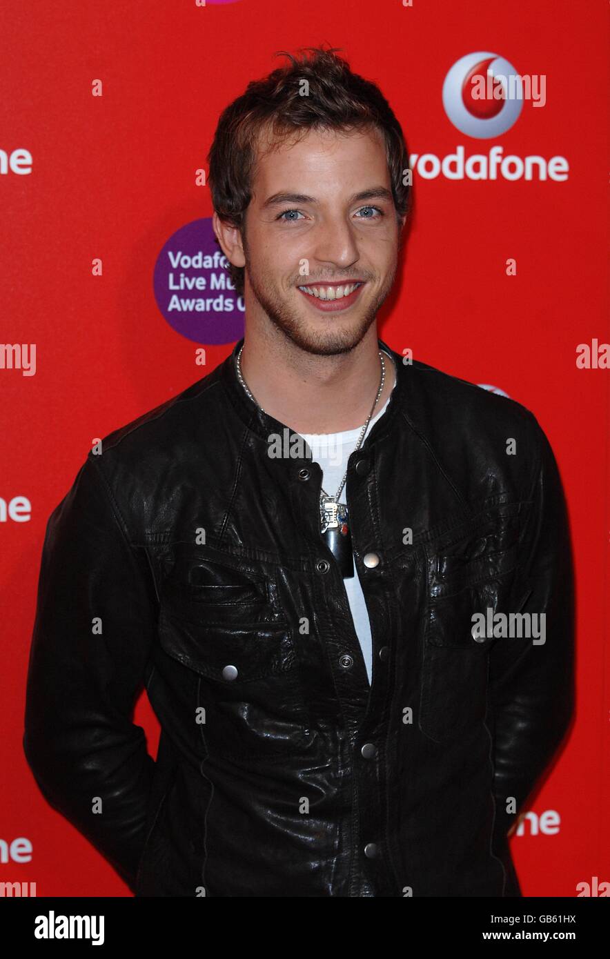 James morrison arrives vodafone live music awards hi-res stock ...