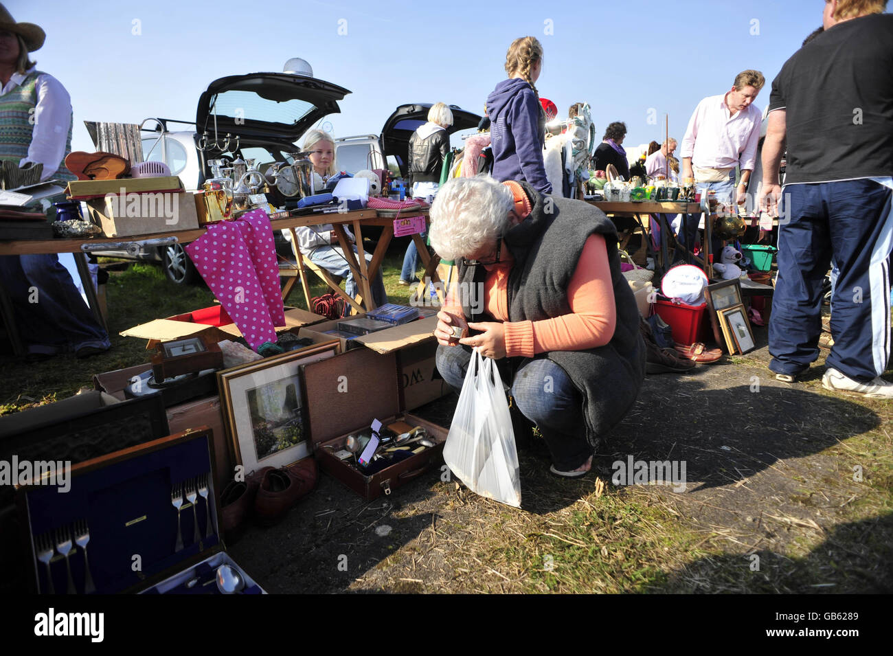 Generic picture of a car boot sale at Manor Farm, Chedworth ...