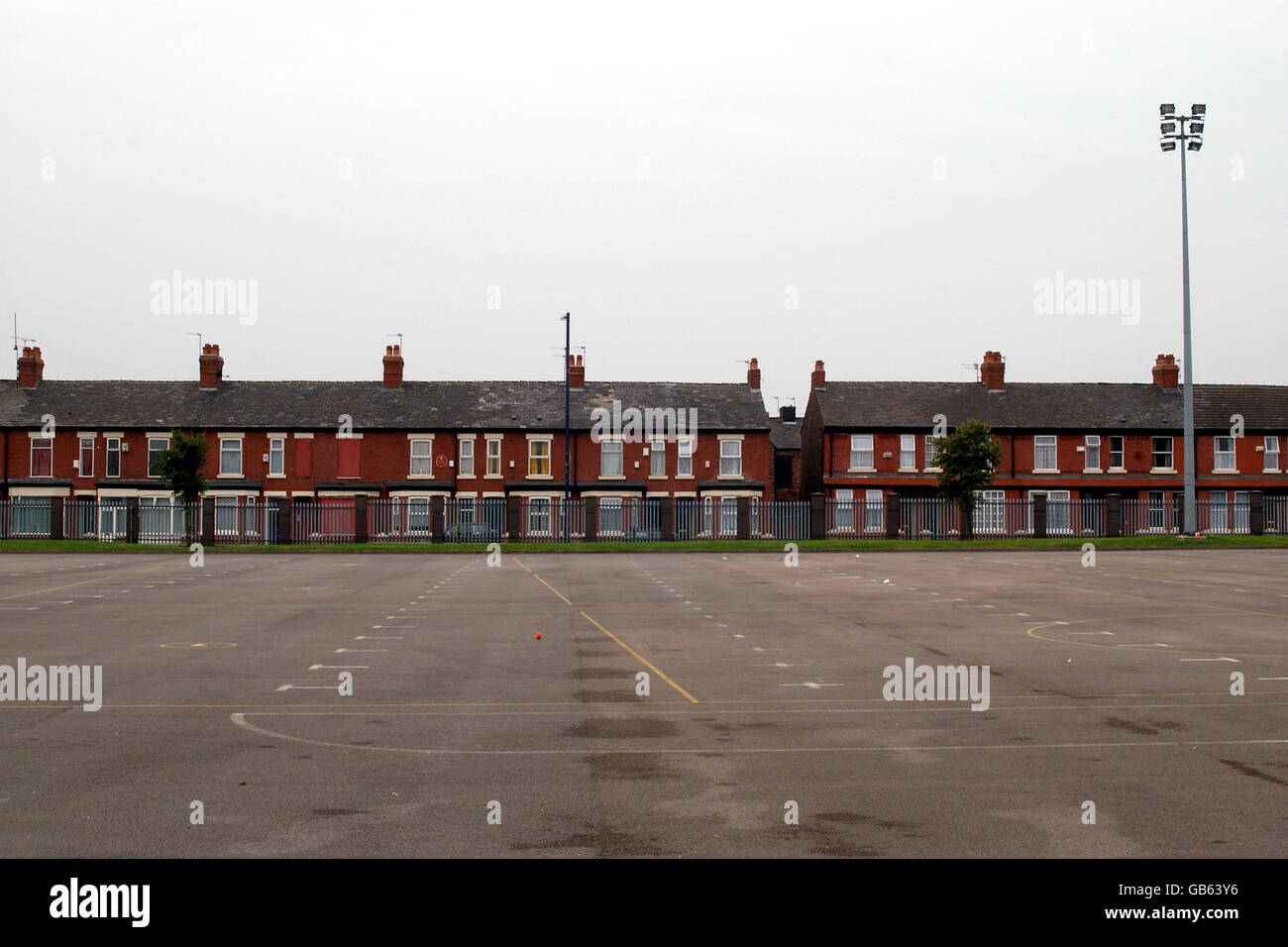 A general view of the playground that was once the site of Manchester ...