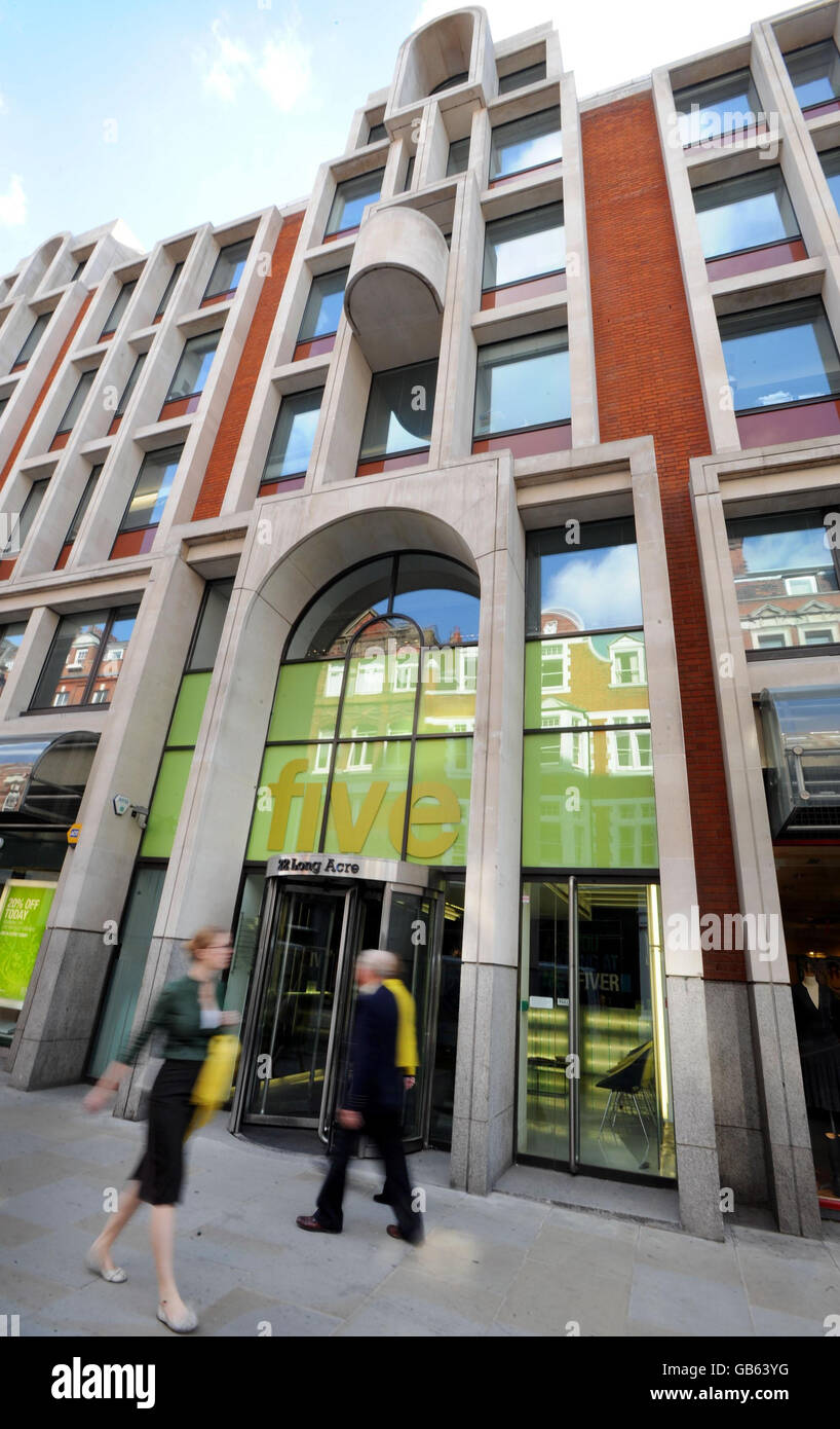 Five Television Channel stock Stock Photo - Alamy