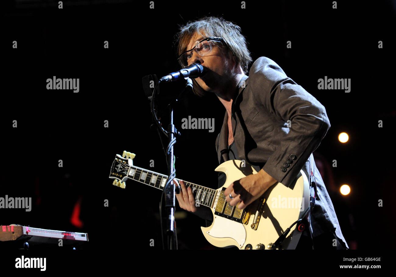 The Automatic perform during the Orange RockCorps concert at the Royal ...