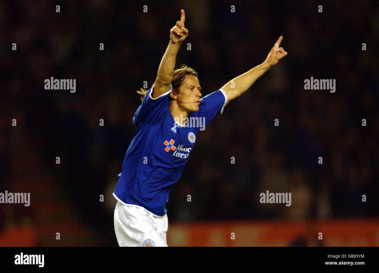 Leicester City's Lilian Nalis celebrates scoring the opening goal ...