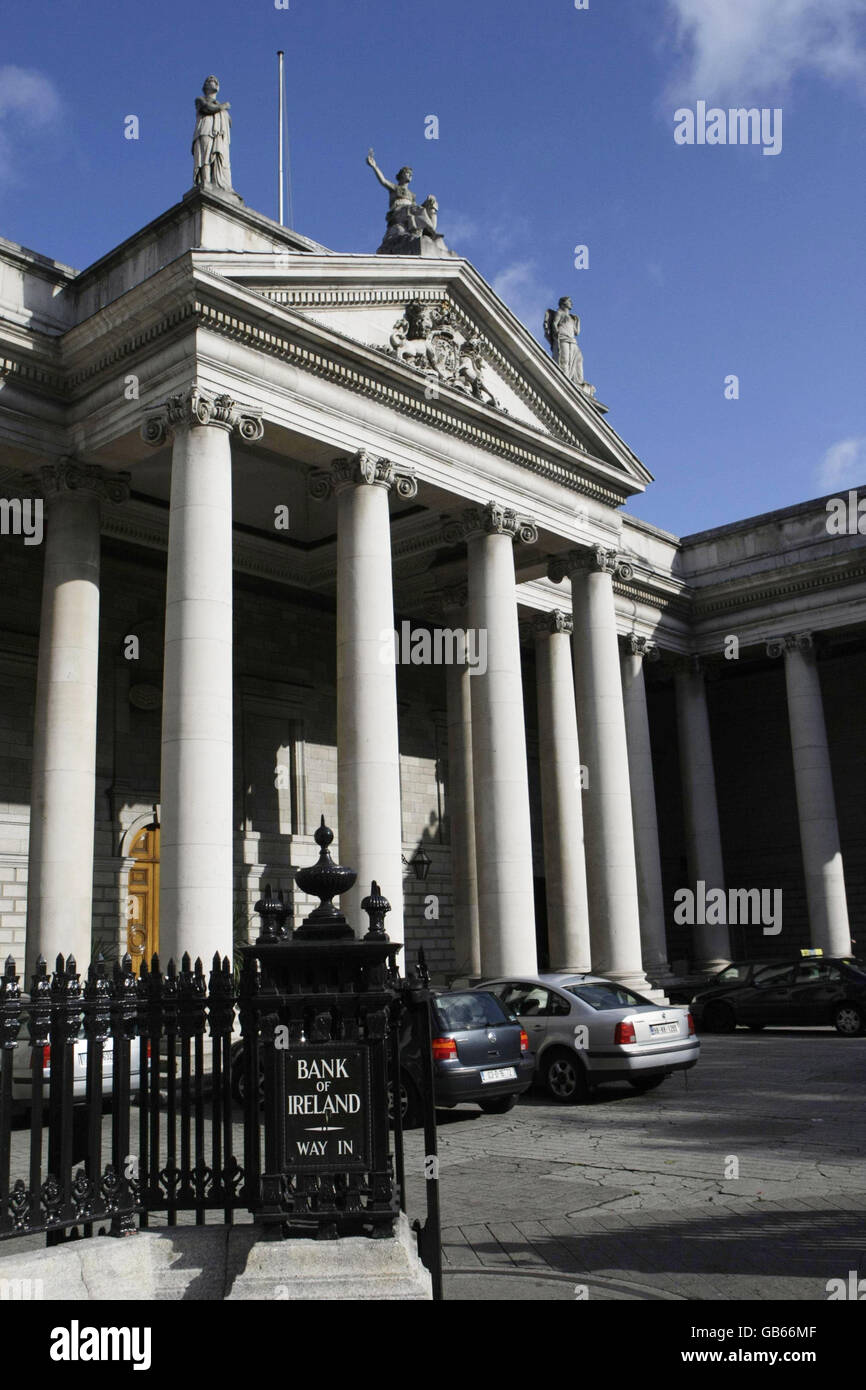 The bank ireland headquarters in dublin city centre hi-res stock ...