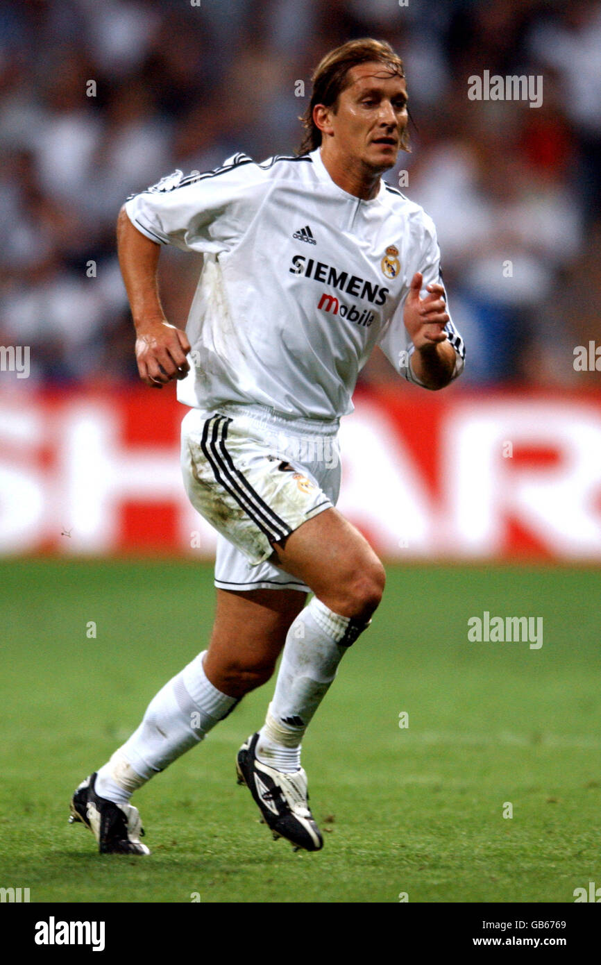 Real madrid v olympique marseille michael salgado hi-res stock ...