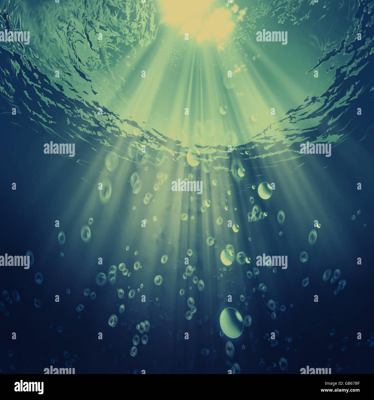 Deep Blue Sea, abstract marine backgrounds for your design Stock Photo ...