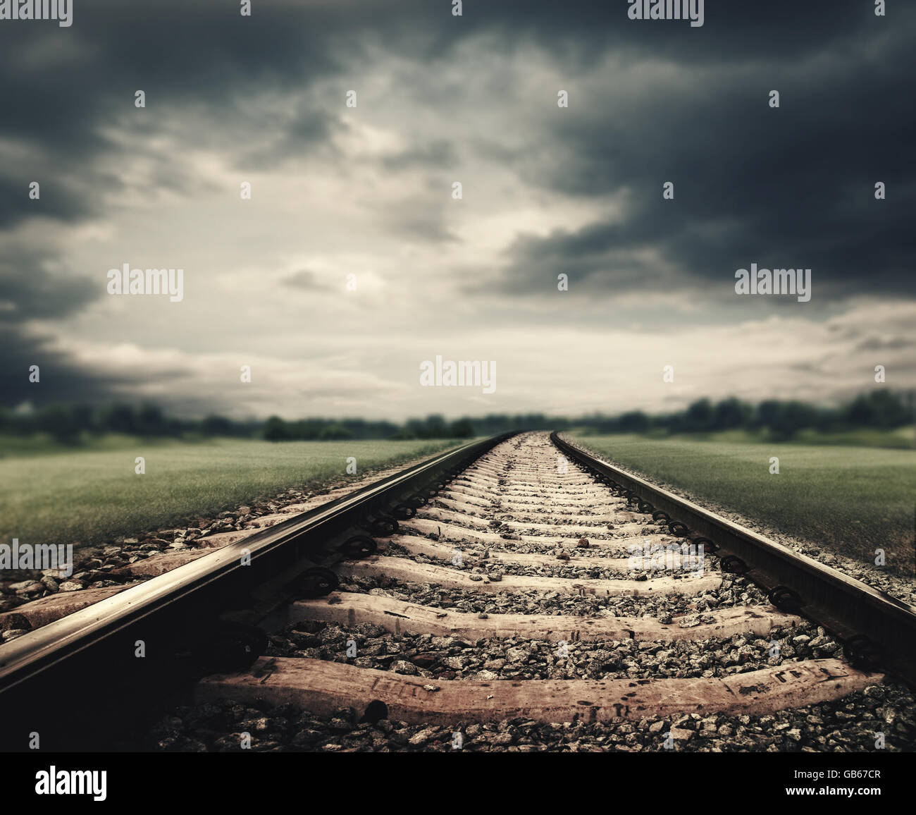 Dramatic railroad. Abstract transportation and tourism backgrounds ...