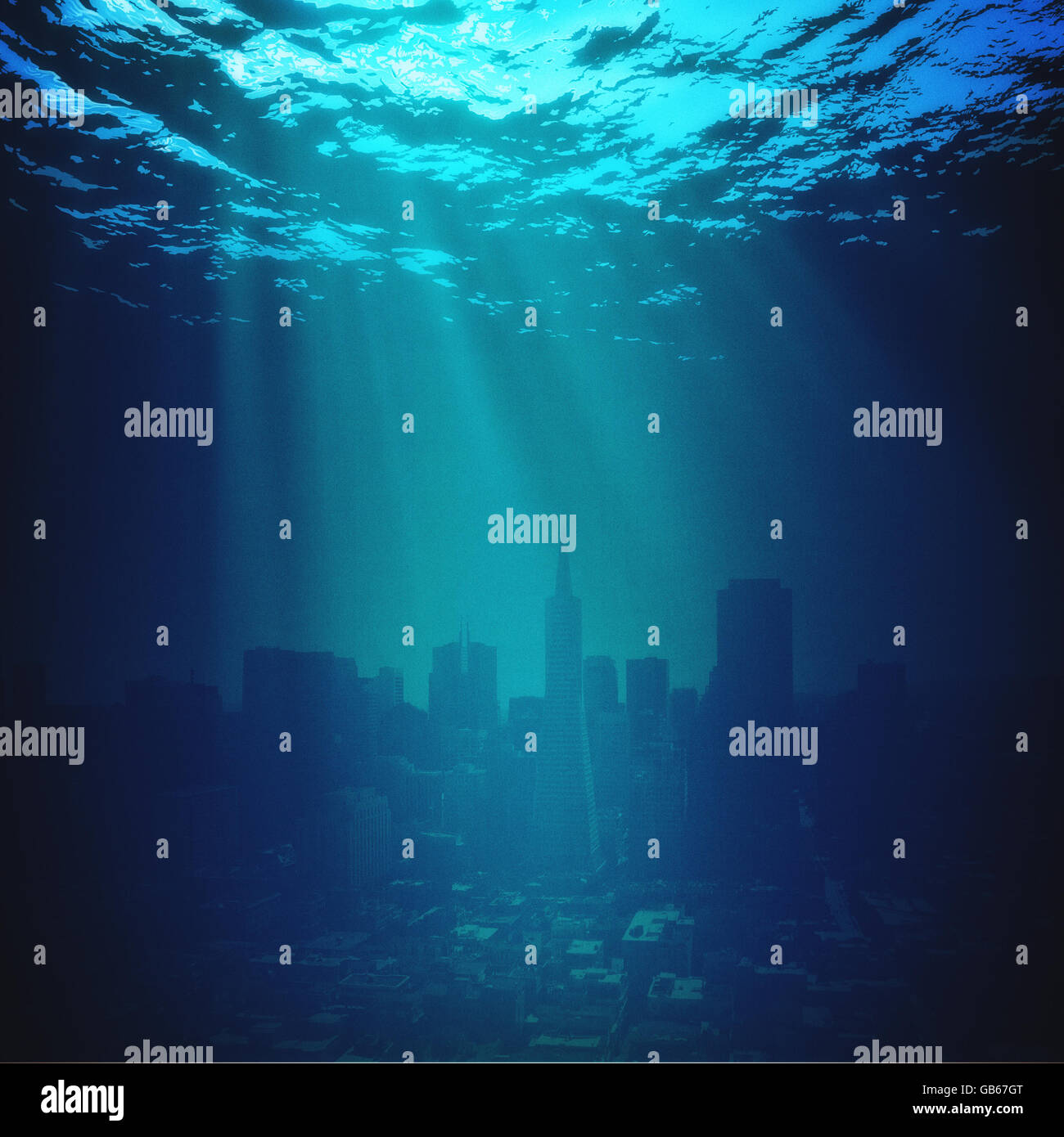 Deep Blue Sea, abstract marine backgrounds for your design Stock Photo ...
