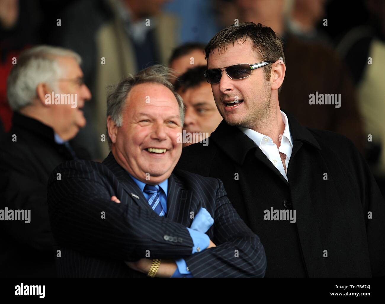 Peterborough United Director of Football Barry Fry (left) and chairman ...