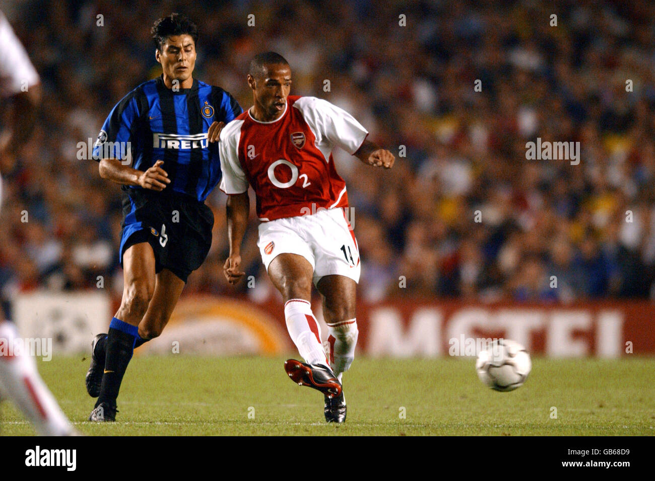 Soccer - UEFA Champions League - Group B - Arsenal v Inter Milan Stock ...