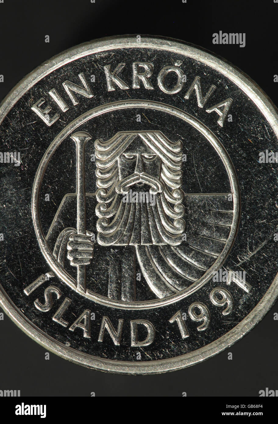 Iceland coins hi-res stock photography and images - Alamy