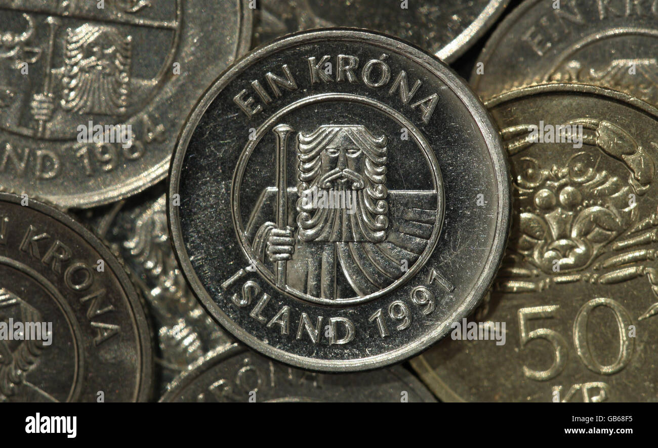 Iceland Krona Coin Currency High Resolution Stock Photography and ...