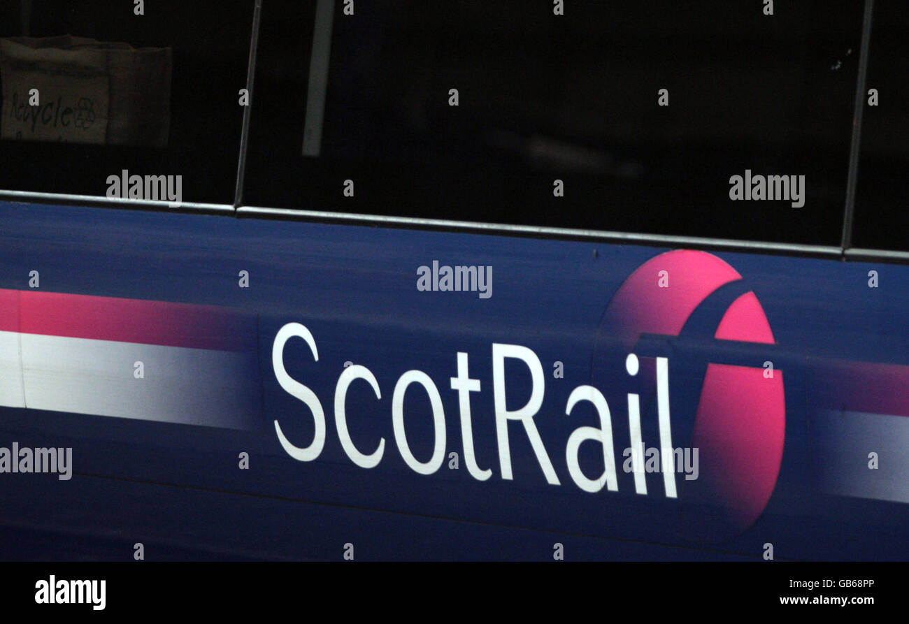 A First Scot Rail train at Waverley station Edinburgh Stock Photo - Alamy
