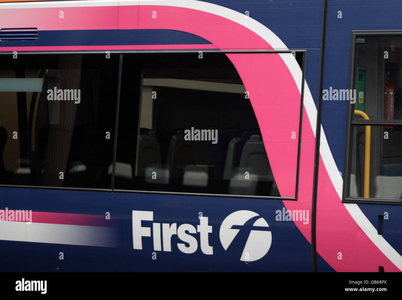 First Scot Rail Train Stock Photo - Alamy