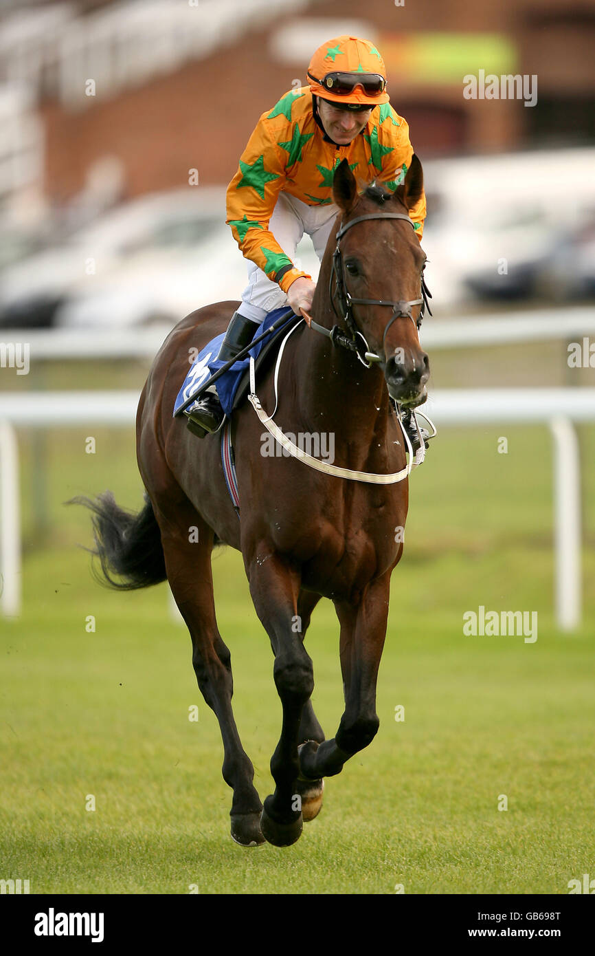 Nightjar ridden by jockey joe fanning during the trinidad handicap hi ...