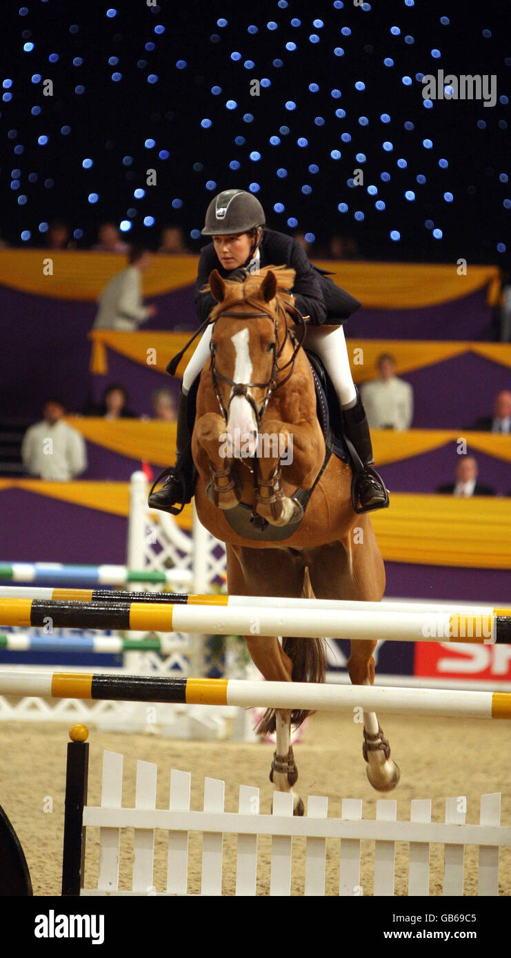 Laura Renwick riding Oz De Breve takes part in the Tri-Zone Senior ...