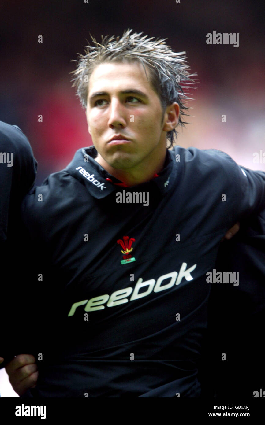 Rugby union international match wales v england hi-res stock ...