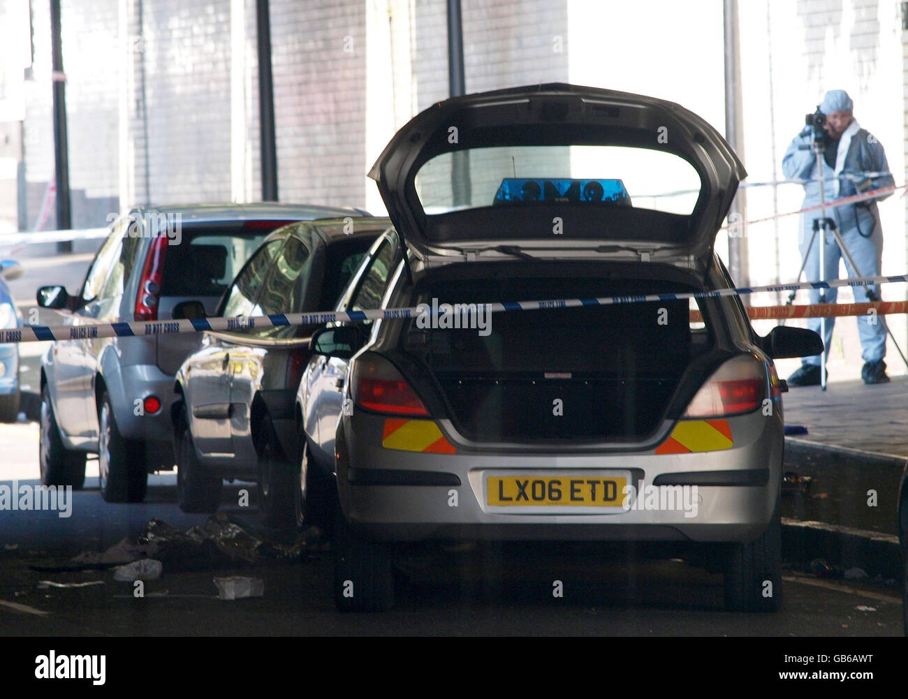 Two hospitalised after clash Stock Photo - Alamy