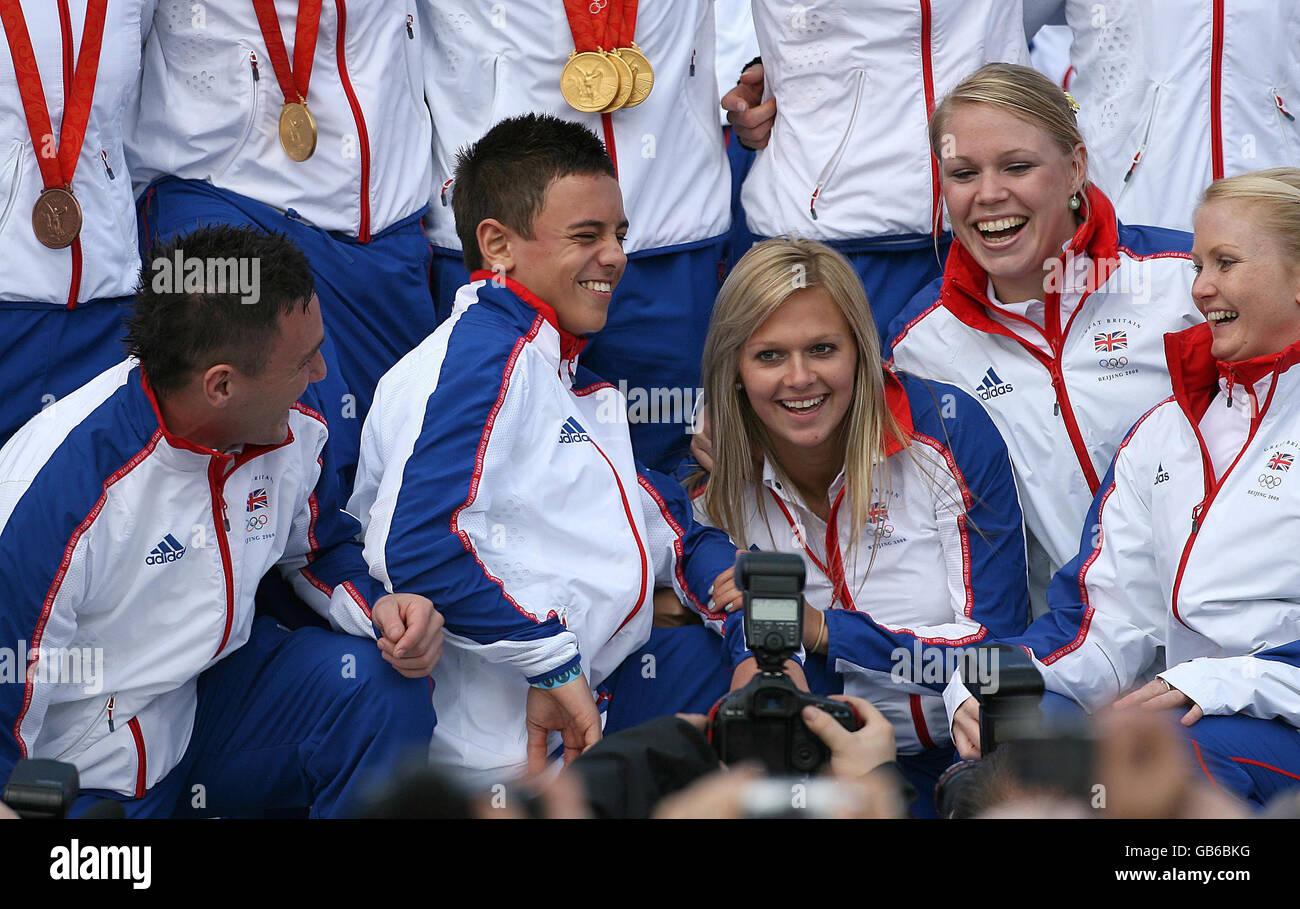 Olympics - Team GB Beijing Homecoming Parade - London. Tom Daley and ...