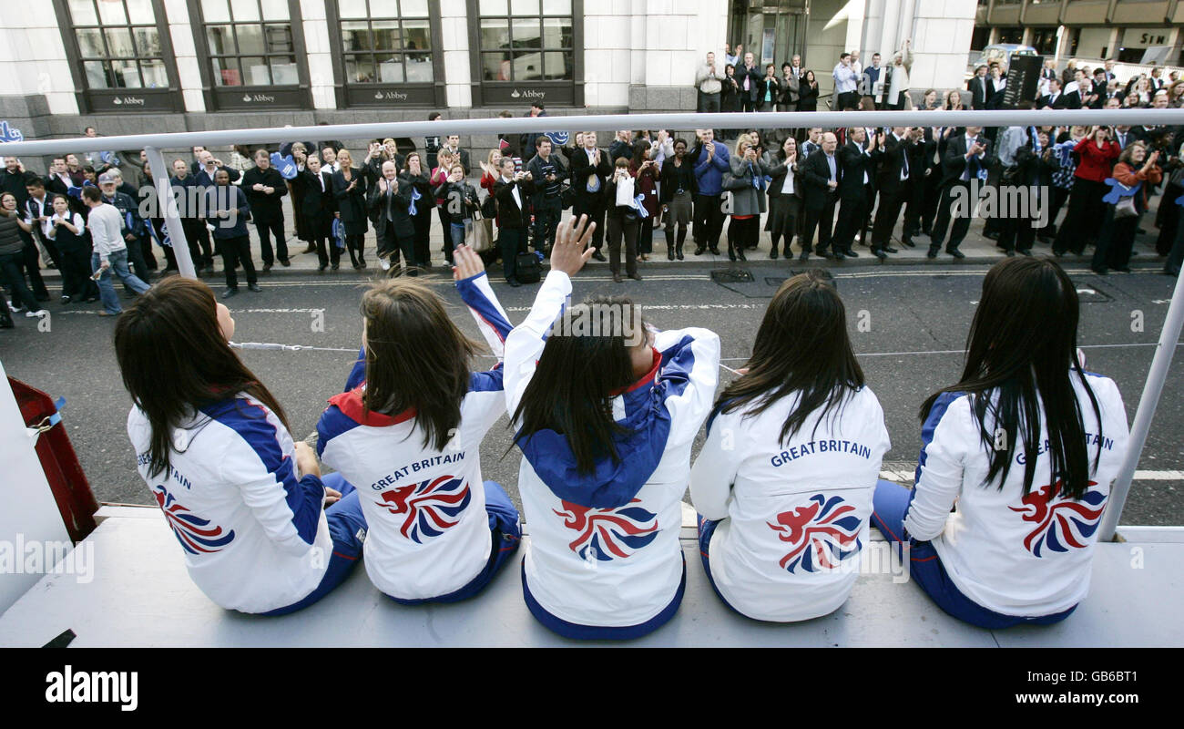 Olympics - Team GB Beijing Homecoming Parade - London Stock Photo - Alamy