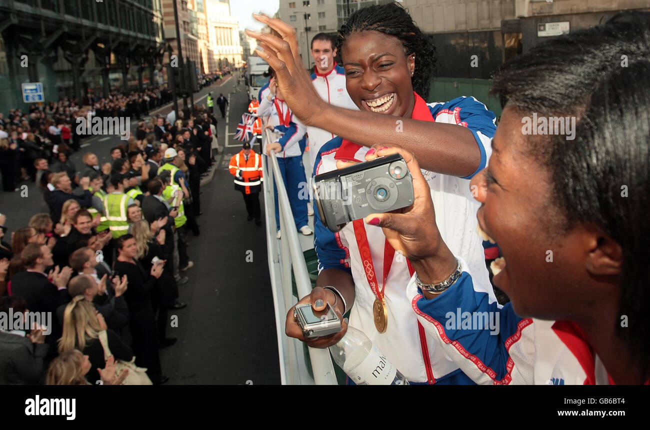 Olympics - Team GB Beijing Homecoming Parade - London Stock Photo - Alamy