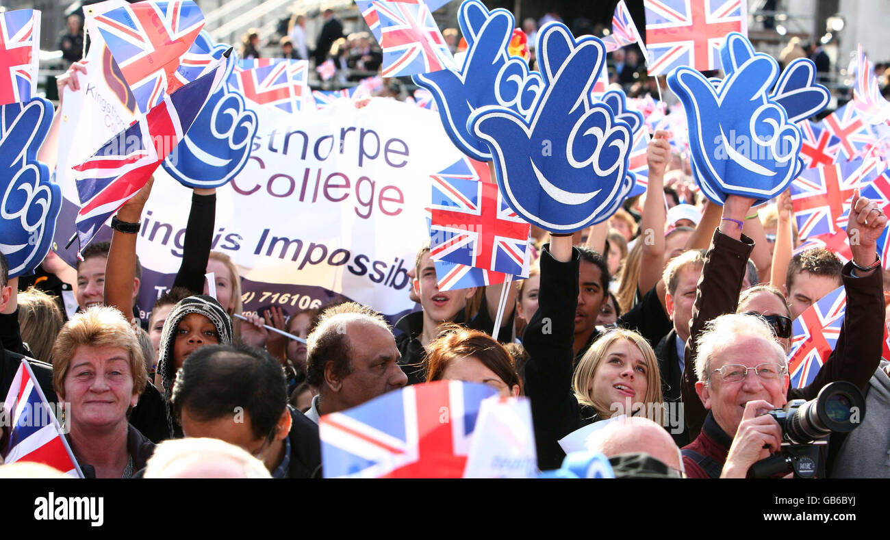 Olympics - Team GB Beijing Homecoming Parade - London Stock Photo - Alamy