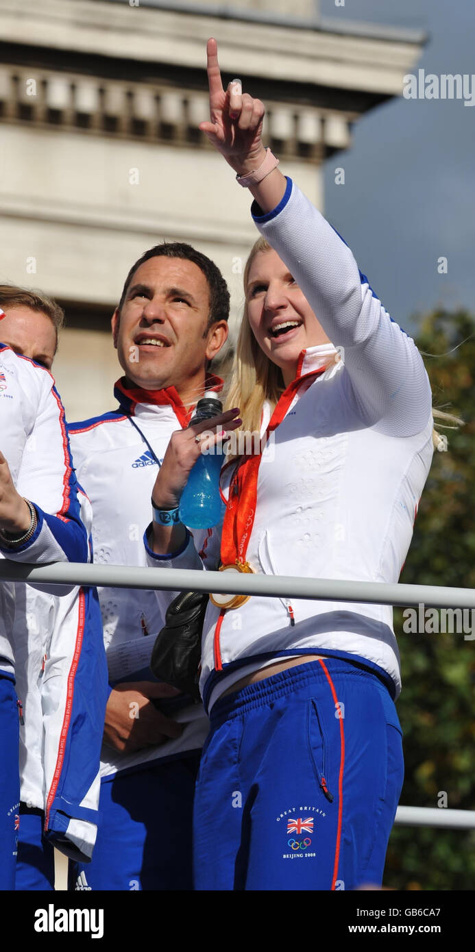 Rebecca Adlington During The British Olympic Team Parade Through