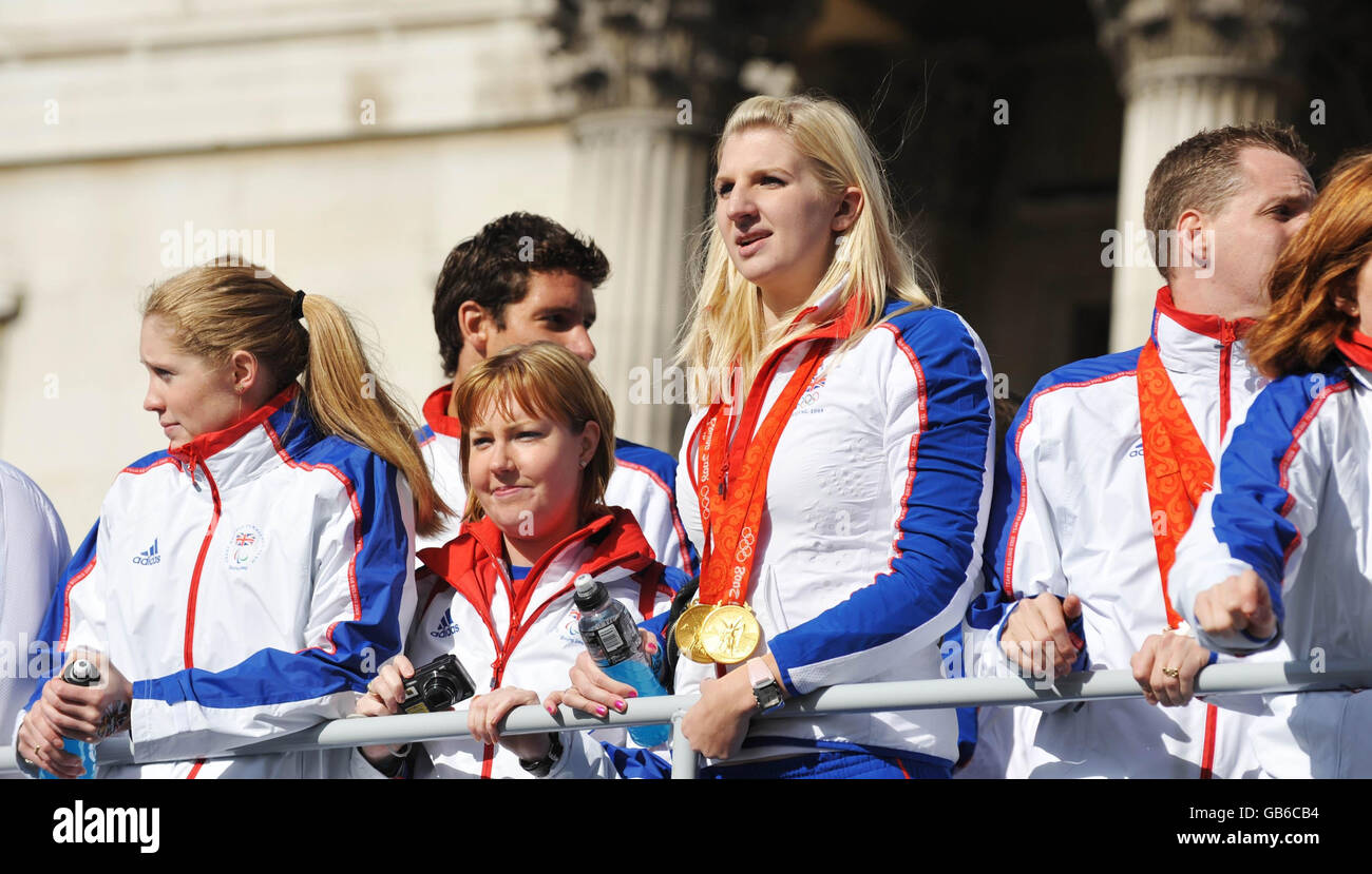 Rebecca Adlington during the British Olympic team parade through ...