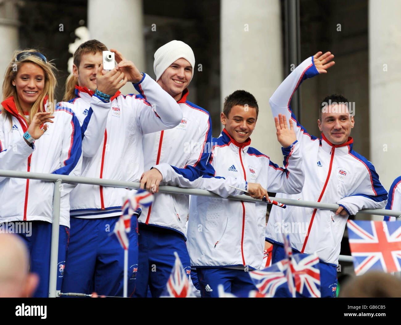 Olympics - Team GB Beijing Homecoming Parade - London. Tom Daley during ...