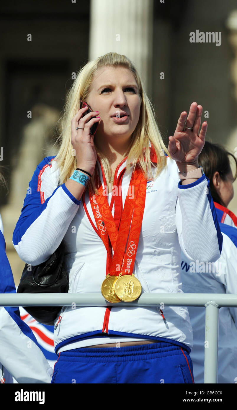 Rebecca Adlington During The British Olympic Team Parade Through