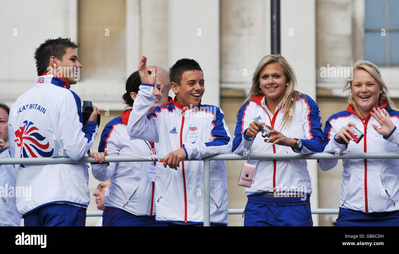 Olympics - Team GB Beijing Homecoming Parade - London Stock Photo - Alamy