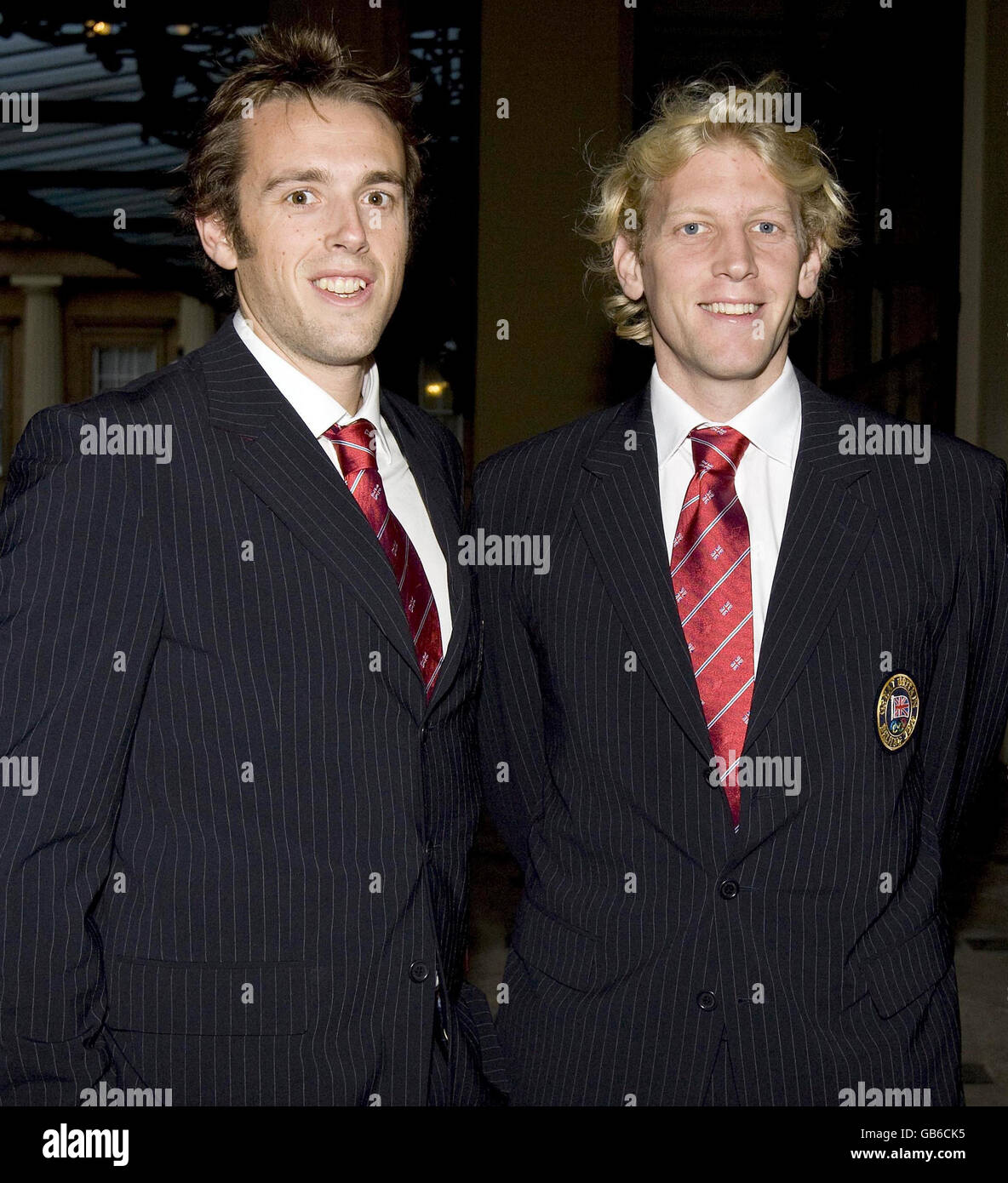 Olympic medalist Andy Hodge (right) and Stephen Rowbotham arrive at ...