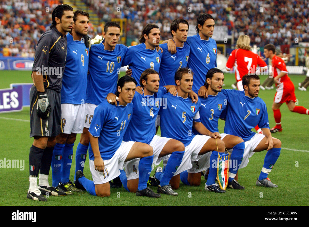 Soccer european championships 2004 qualifier group nine italy v wales ...