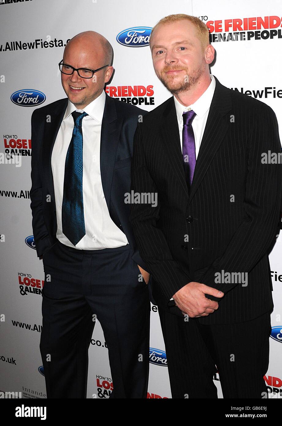 Toby Young and Simon Pegg arrive for the UK premiere of 'How To Lose ...