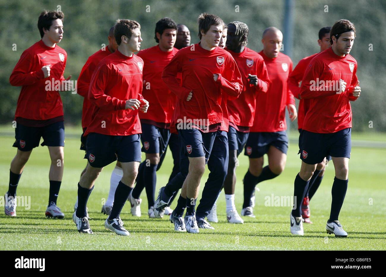 Arsenal football team footballers hi-res stock photography and images ...