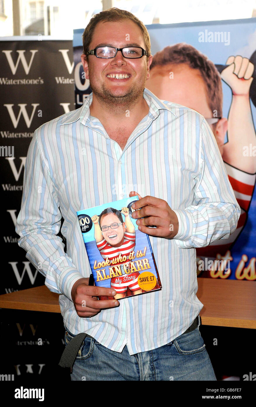 Alan Carr book launch - London Stock Photo - Alamy