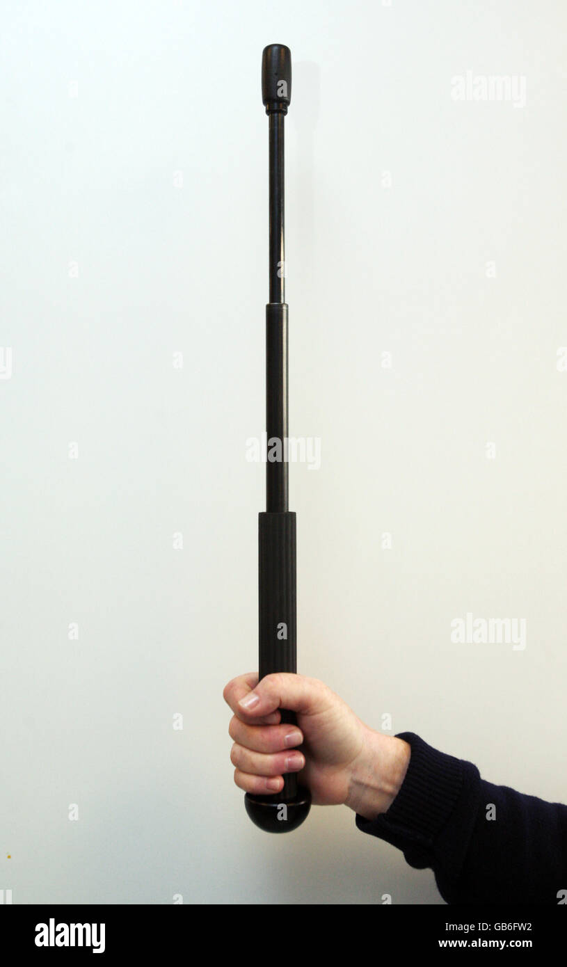 Extending baton police edinburgh police station hi-res stock ...