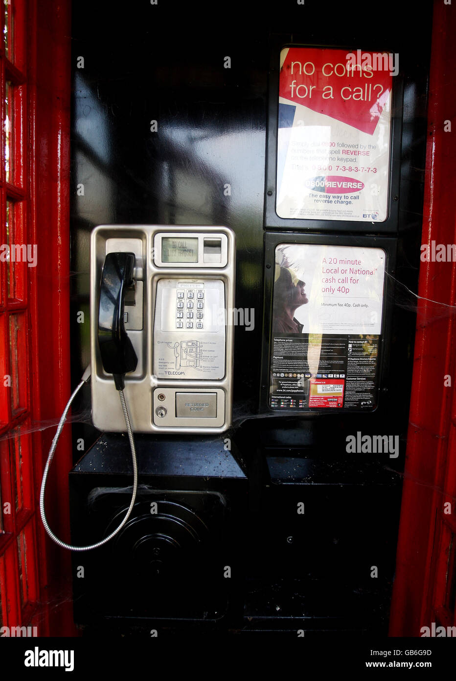 Telephone Box Feature Stock Photo - Alamy