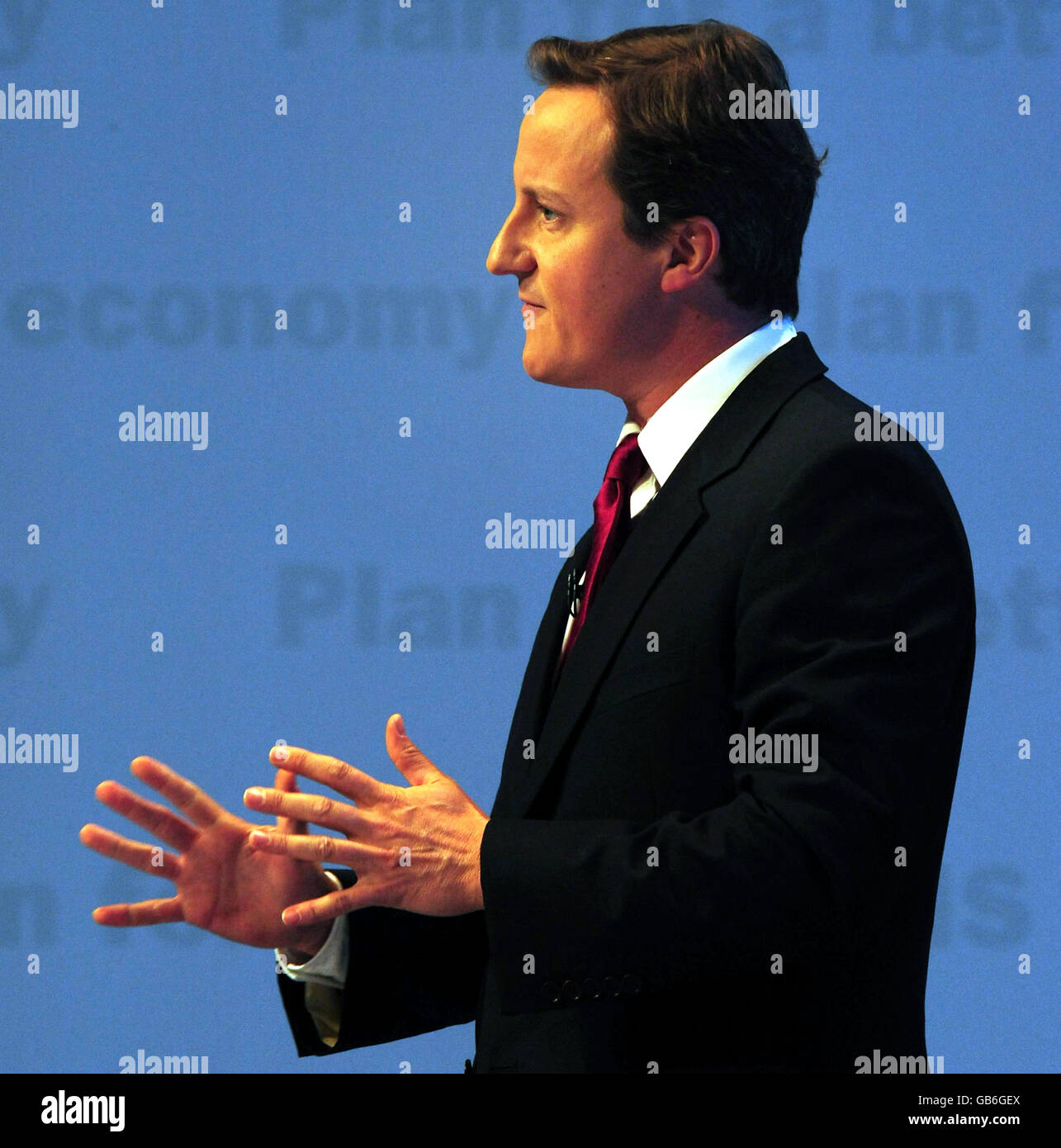 Conservative party Leader David Cameron addresses the Conservative ...