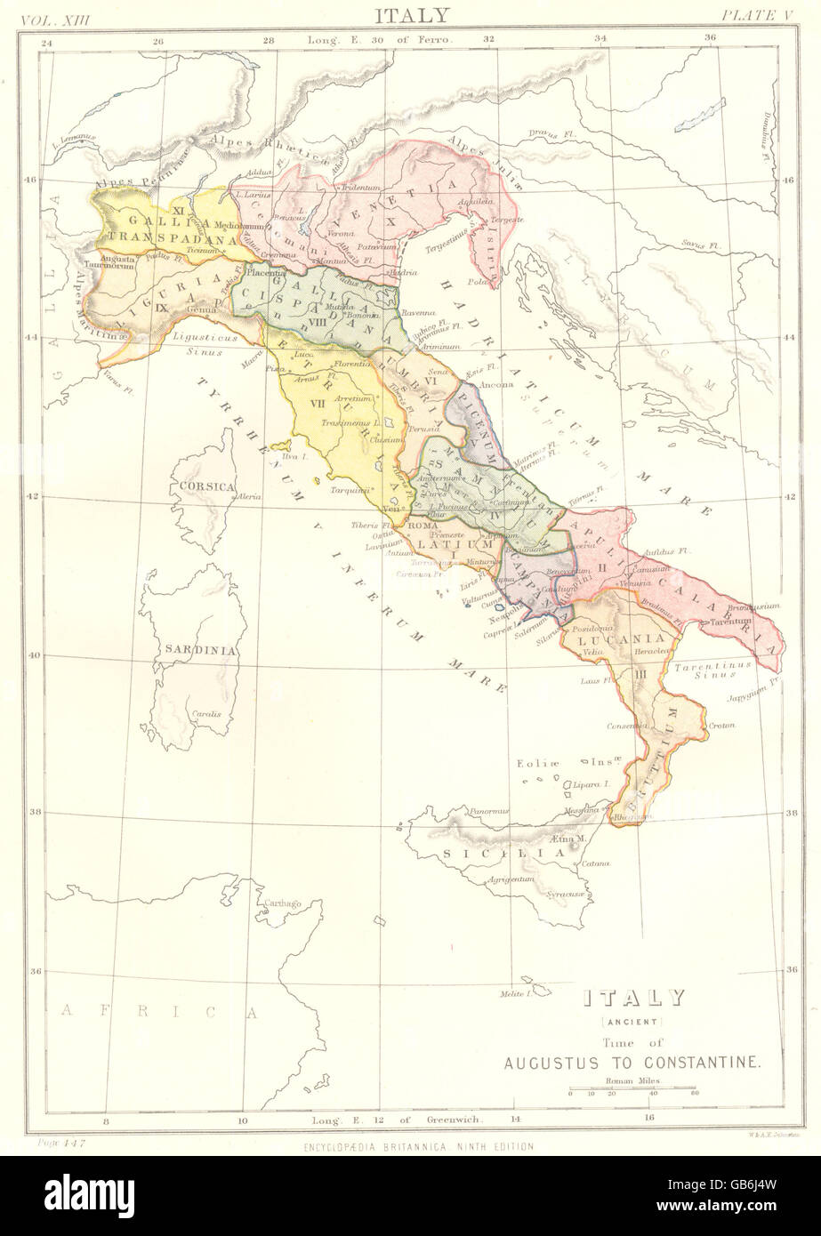 Vintage constantine map hi-res stock photography and images - Alamy