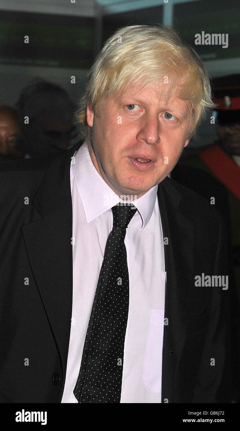 Boris Johnson at City Hall, London where he met with ex-servicemen who ...