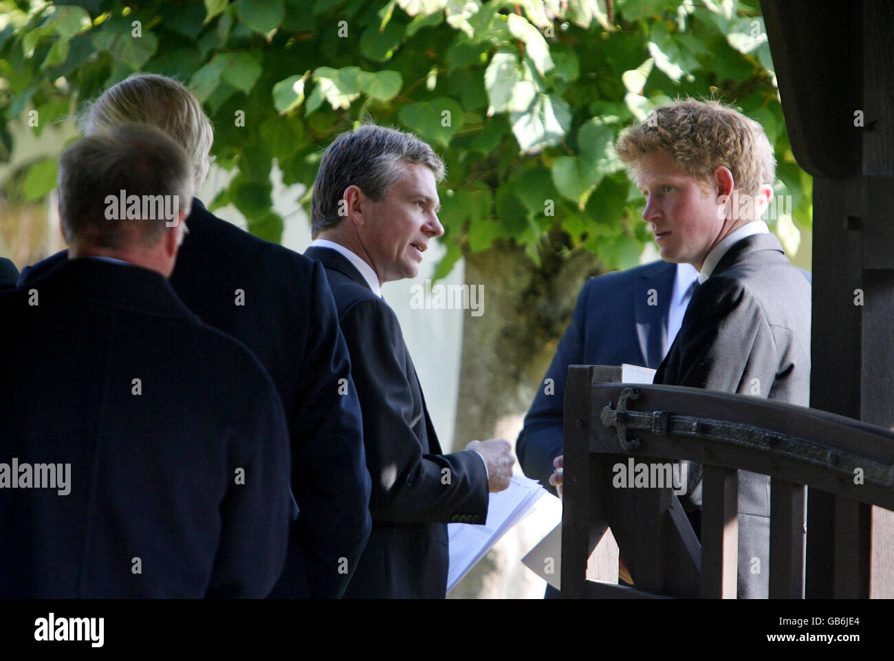 Captain Gerald Ward memorial service Stock Photo - Alamy