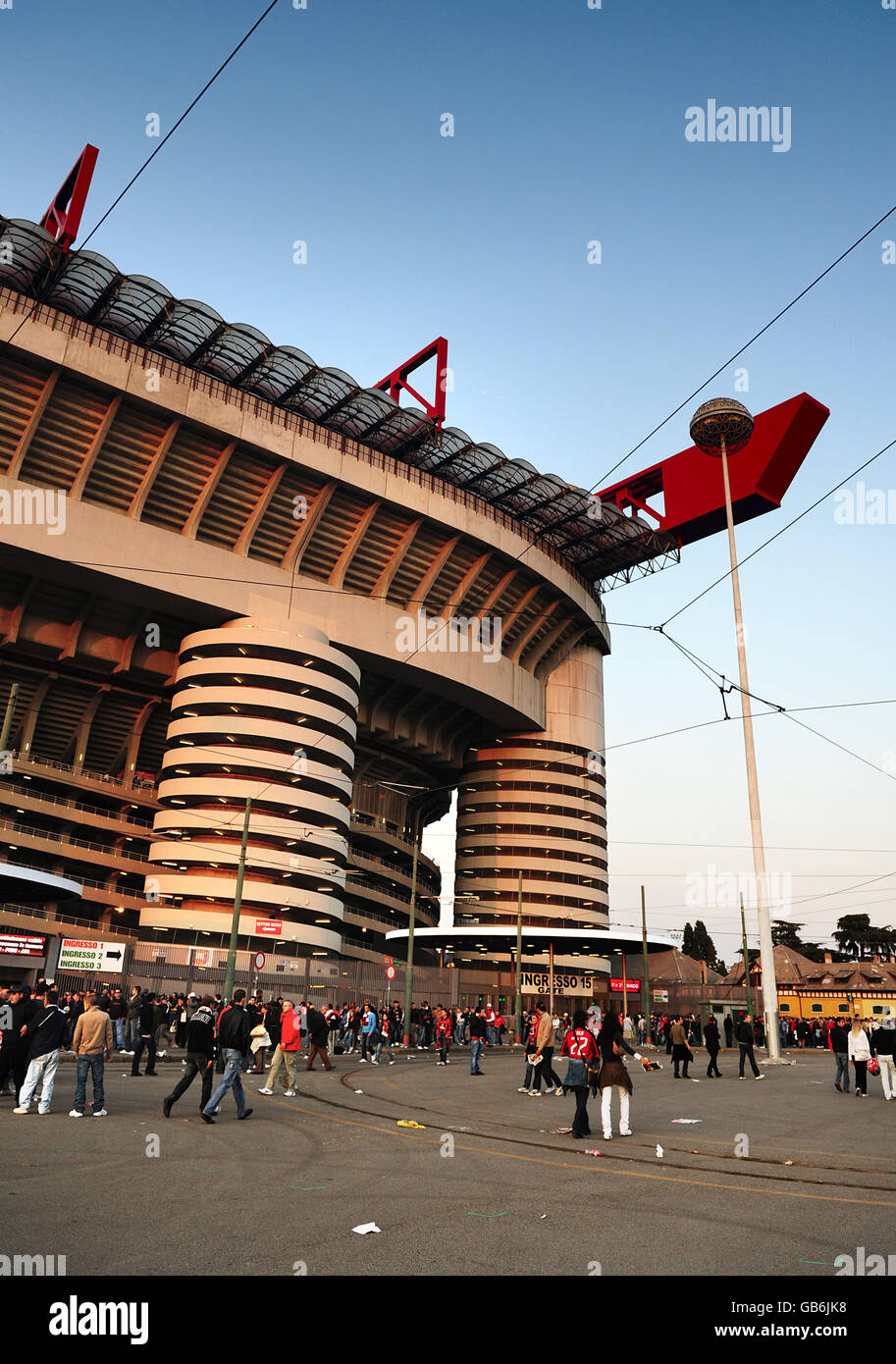 Football san siro stadio giuseppe meazza gv general view hi-res stock ...