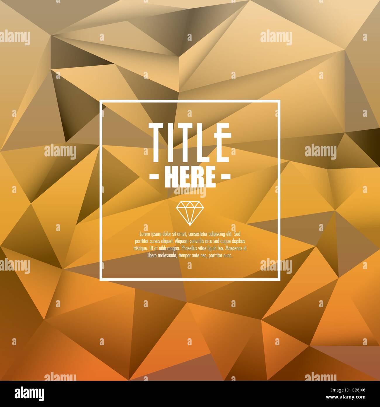 Polygonal icon. Cover background. Vector graphic Stock Vector Image ...