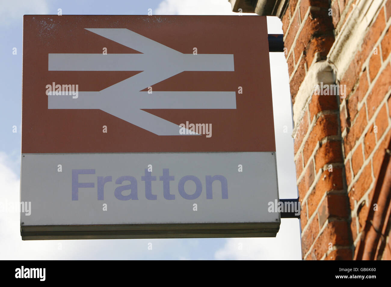 A fading British Rail sign at Fratton station in Portsmouth, Hampshire ...